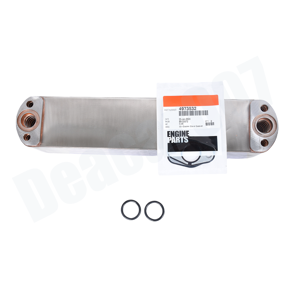 Oil Cooler 4965487 For Cummins Engine 2008-2015 15L ISX QSX QSX15 ISX15 ...