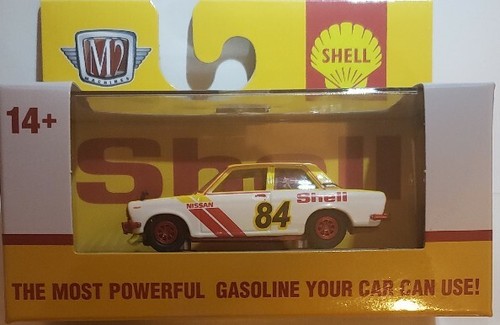 M2 Machines Shell 1970 Datsun 510 R72 Chase Red 2023 New Nissan 1:750 ...
