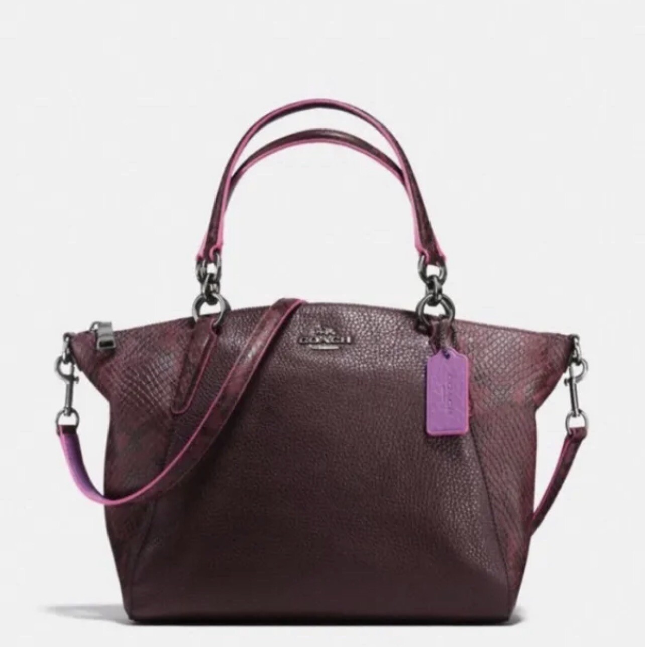 Coach Signature Outline Leather Small Kelsey Satchel … - Gem
