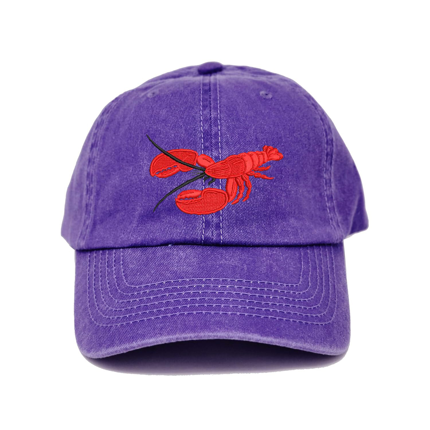 Wildlife Lobster embroidered dad hat, Red lobster embroidered ball cap ...