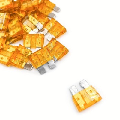 5 AMP CAR STANDARD BLADE FUSE ATM TAN FUSES MOTORCYCLE BIKE 5A QTY 40 ...