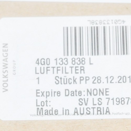 NEW AUDI A6 C7 2.0 DIESEL AIR FILTER BOX 4G0133838L 2014 OEM NO DUTY TO ...