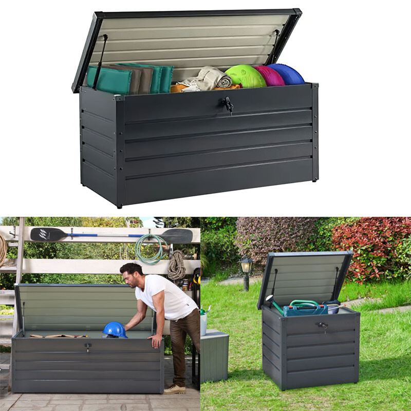 Large Outdoor Metal Storage Boxes Heavy Duty Large Metal Garden
