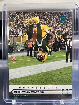 2022 Chronicles Christian Watson Rookie Teal Photogenic Mega Box ...