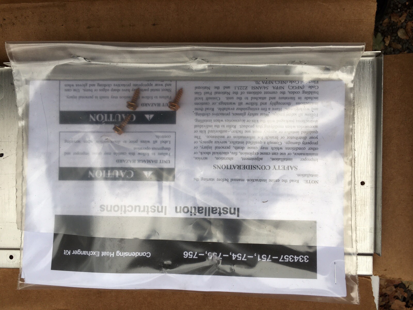 Factory Authorized Parts 330541-751 xS Cell Panel Kit Carrier Furnace ...