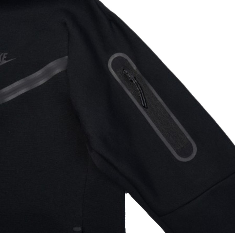 NWT- NIKE Sportswear Men's Full Zip Tech Fleece Hoodie - Black CU4489 ...