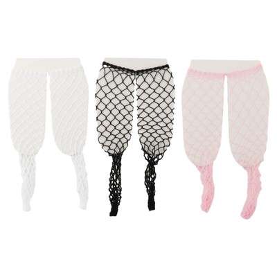 1/6 Scale Fishnet Thigh High Stockings Tights Doll Miniature Soldier ...