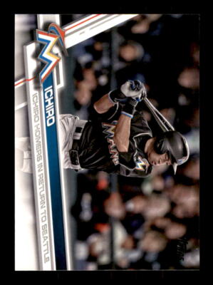 2017 Baseball Topps Update Ichiro Miami Marlins #US80 | eBay