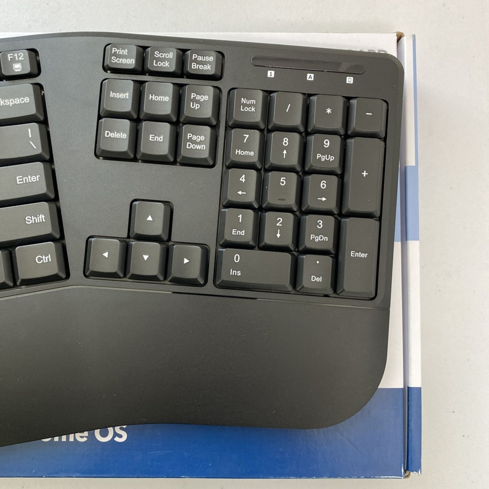 Insignia - Full-Size Wireless Ergonomic Membrane Keyboard - Black | eBay