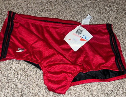 NEW NWT SPEEDO MESH BRIEF COMPETITION TRAINING DRAG RESISTANCE RACE ...