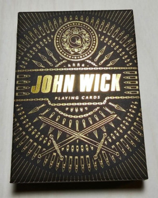John Wick Chapter 4 Playing Cards NEW SEALED 2022 Black Edition as seen ...