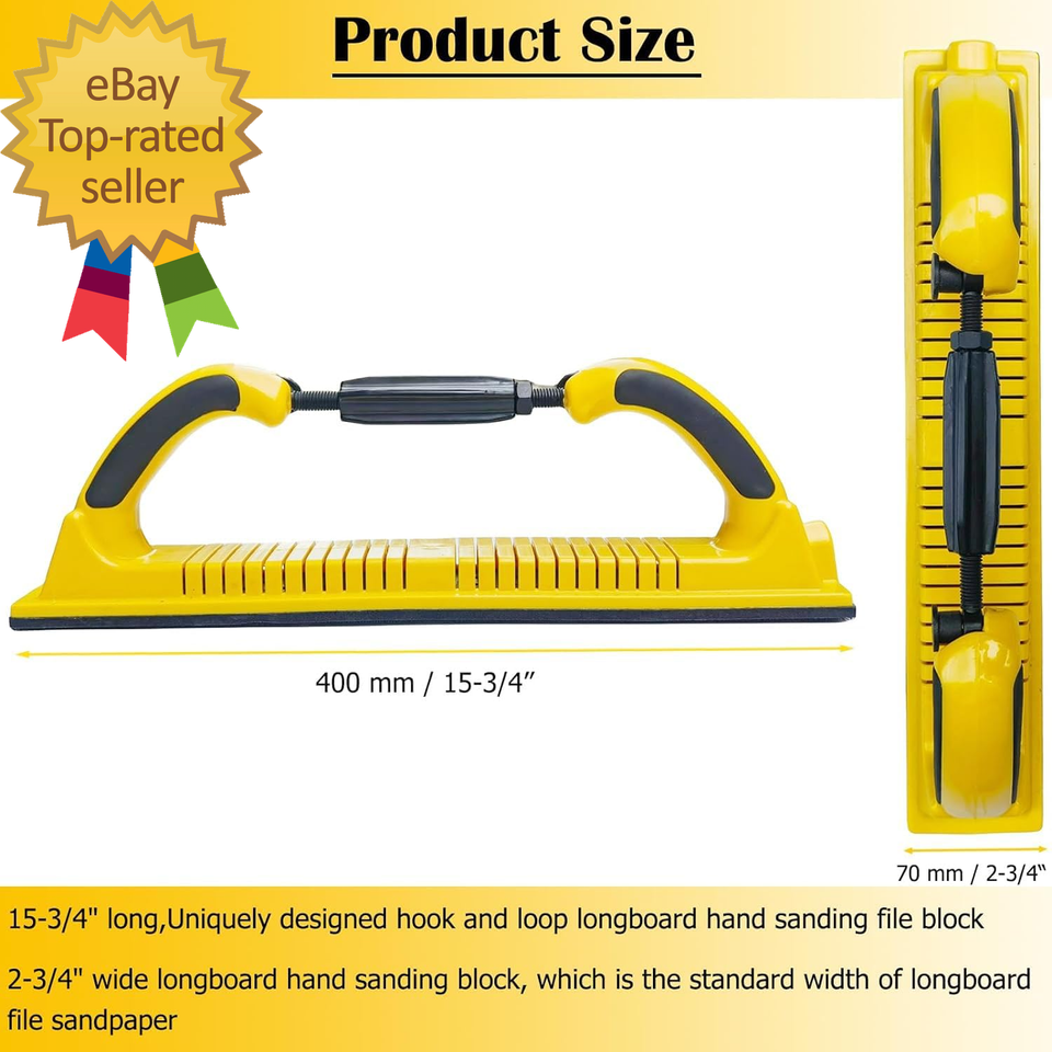 2-3/4" X 15-3/4" Adjustable Radius Flex Longboard Hand Sanding File ...