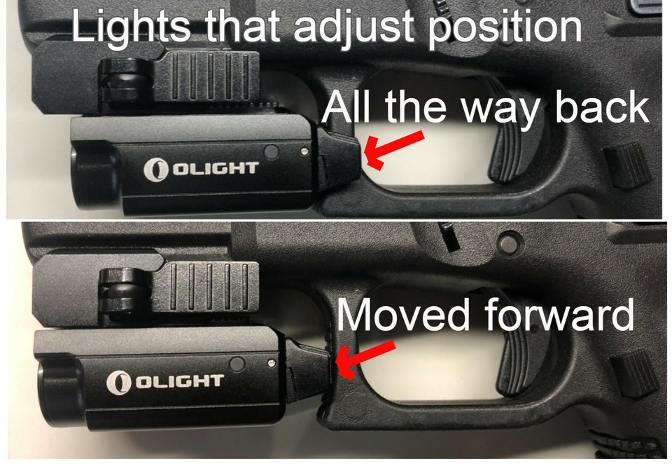 Kydex Trigger Guard for Glock 17/22 with Light Attached - Black | eBay