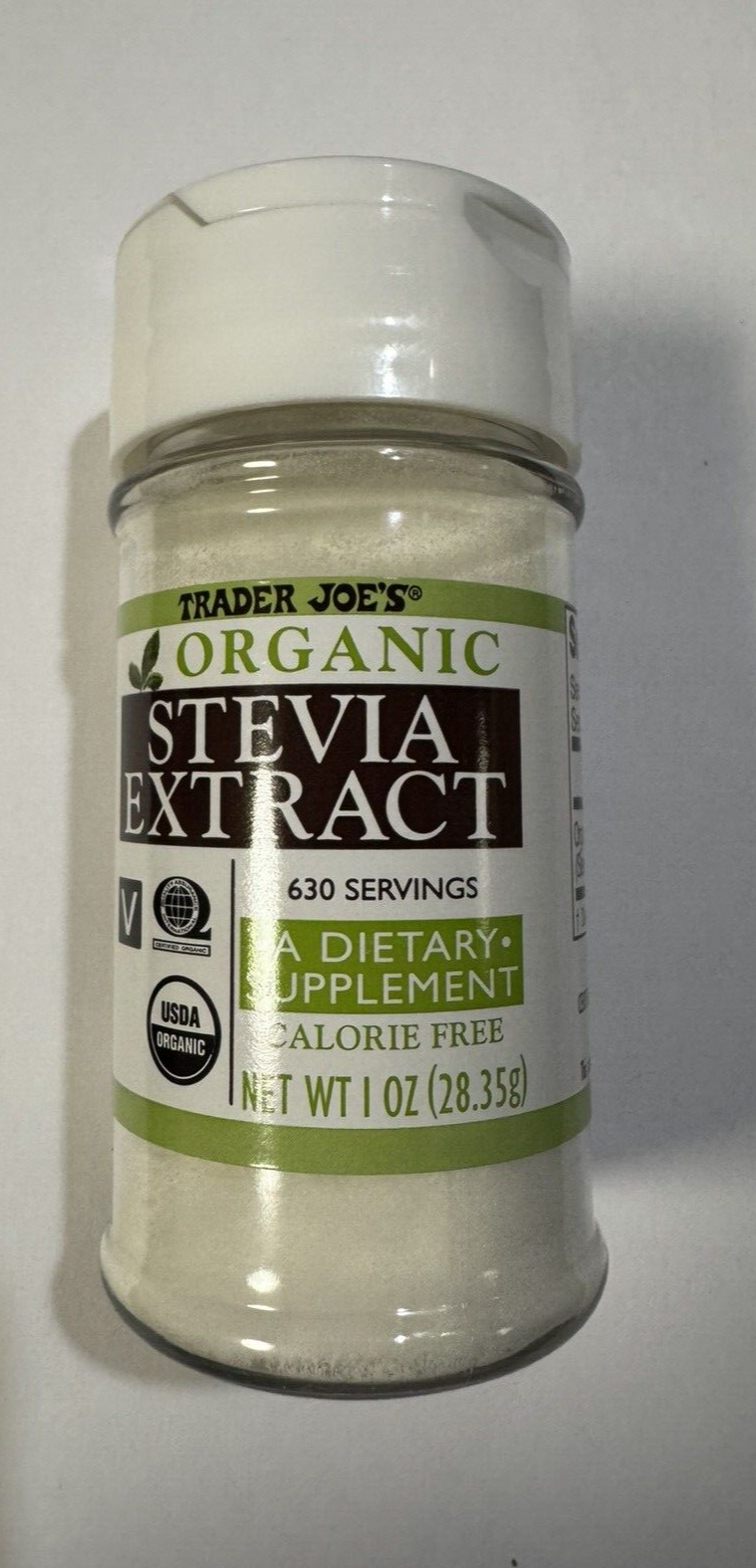 New Trader Joe's Pure Organic Stevia Extract Powder EXP 07/2030 or ...