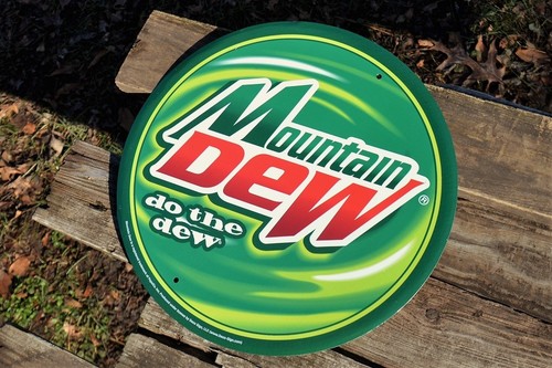 Mountain Dew Tin Metal Sign - do the dew - 1990's Logo - MTN - Soft ...