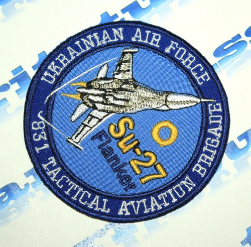 MORALE PATCH AIR FORCE UKRAINE 831 TACTICAL AVIATION BRIGADE SU - 27 ...