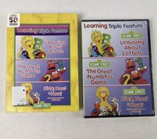 Sesame Street: Learning Triple Feature (DVD, 2010, 3-Disc Set) for sale ...