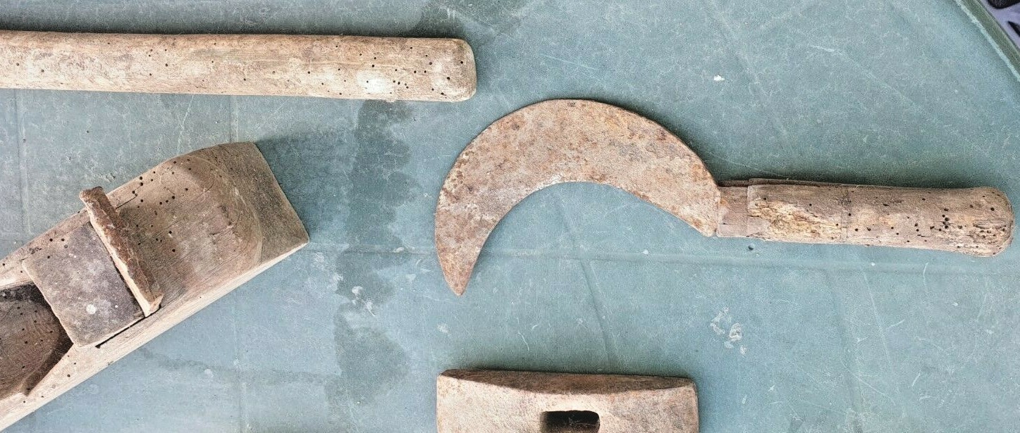 Lot of century old tools-set of 10 pcs-authentic hand tools! Great and ...