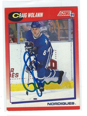 Craig Wolanin Signed 1991/92 Score Canadian Card #74 | eBay