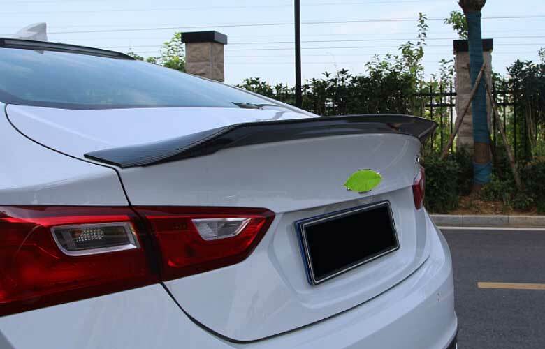 Thai Carbon Fiber Rear Trunk Spoiler Wing Flap For Chevrolet Malibu ...