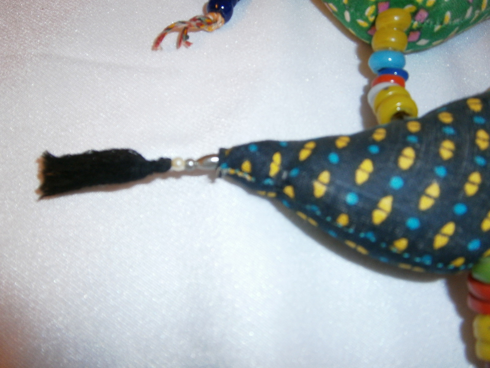 Vintage Handmade Beaded Calico Birds | eBay