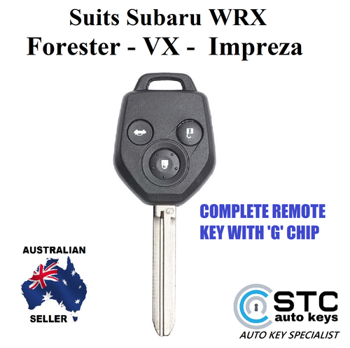 Remote Car Key suits Subaru Forester Impreza WRX XV 2012 2013 2014 2015 ...