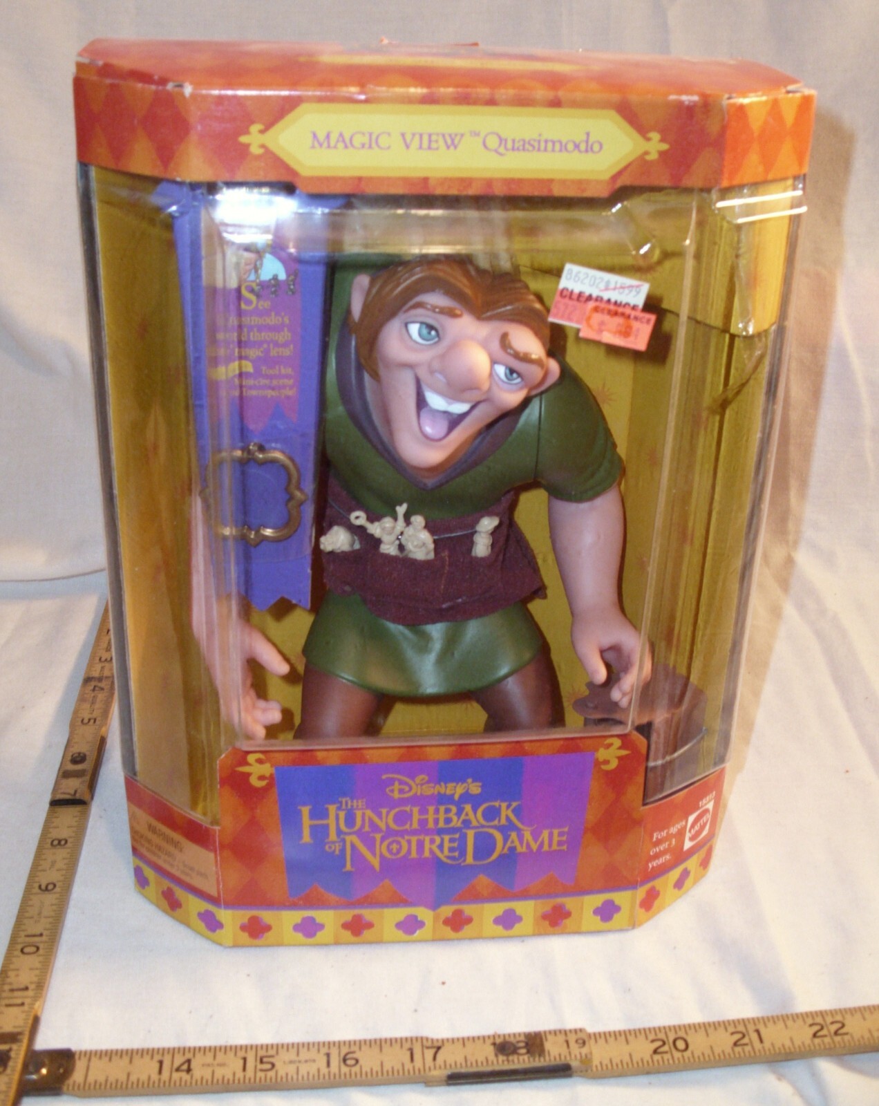 WALT DISNEY HUNCHBACK OF NOTRE DAME QUASIMODO DOLL FIGURE 1995 NEW ...