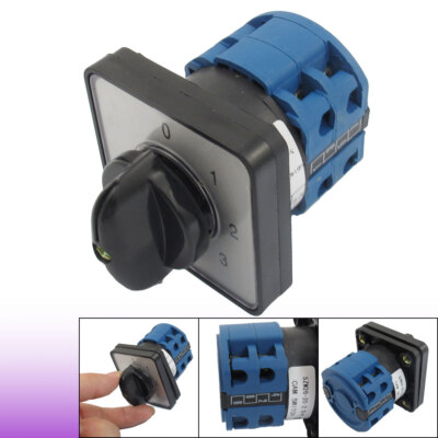 660V 20A 6 Terminals 4 Positions Rotary Cam Changeover Switch | eBay