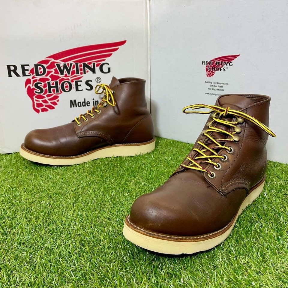Red Wing Boots 8163 Plain US:7.5D Leather Chocolate Brown 051793d | eBay