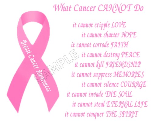 BREAST CANCER AWARENESS WHAT CANCER CANNOT DO PERSONALIZED POEM MEMORY ...