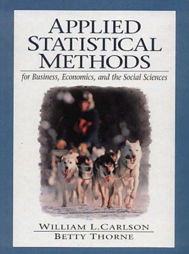 Applied Statistical Methods : For Business, Economics and the Social ...