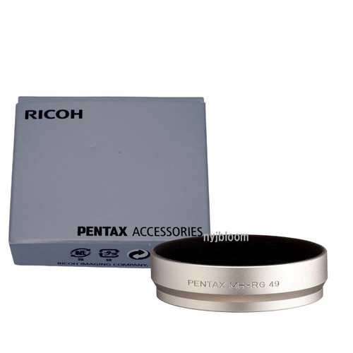 New PENTAX MH-RG49 Metal Lens Hood SILVER for HD FA 43mm F1.9 Limited ...