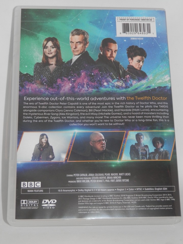 Doctor Who Peter Capaldi Collection DVD 883929648931| eBay