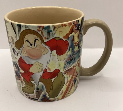 GRUMPY Disney Store Exclusive Cup Mug Collage Snow White Seven Dwarfs ...