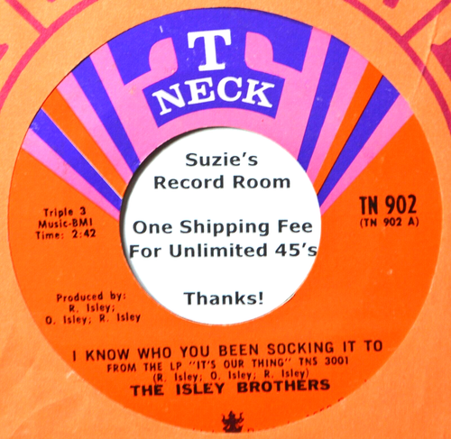 Isley Brothers I Know Who You Been Socking It To 70's Soul Jukebox 45 7 ...