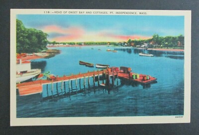 Head of Bay & Cottages Point Independence Onset Bay MA Unposted Linen ...