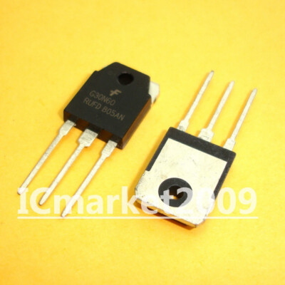 2 PCS SGH30N60RUFD TO-247 SGH30N60 G30N60RUFD G30N60 Short Circuit ...