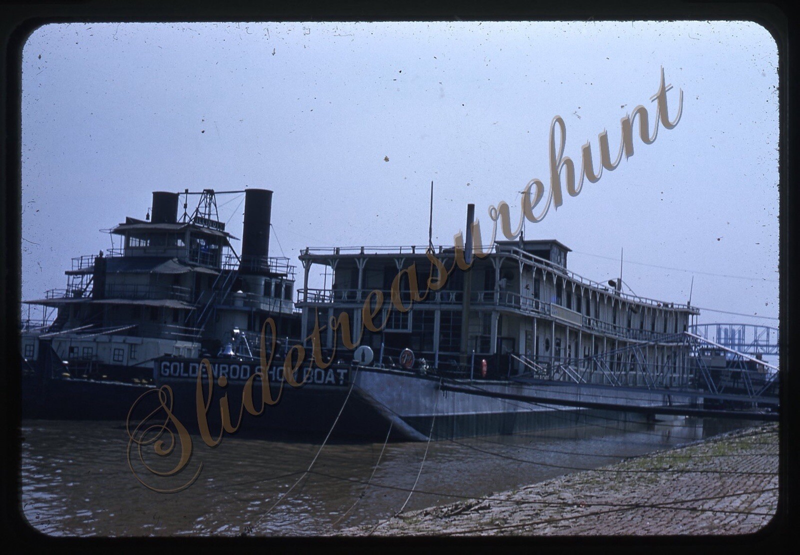 Goldenrod Showboat Ship St Louis Boat 35mm Slide 1950s Red Border ...