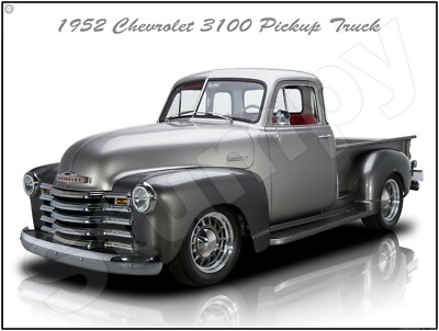 1952 Chevrolet 3100 Pickup Truck Metal Sign 9" x 12" or 12" x 16" | eBay