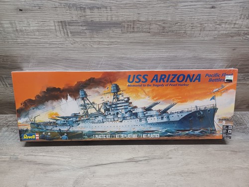 1/426 Revell WW2 USS Arizona Pacific Fleet Battleship Plastic Model Kit ...