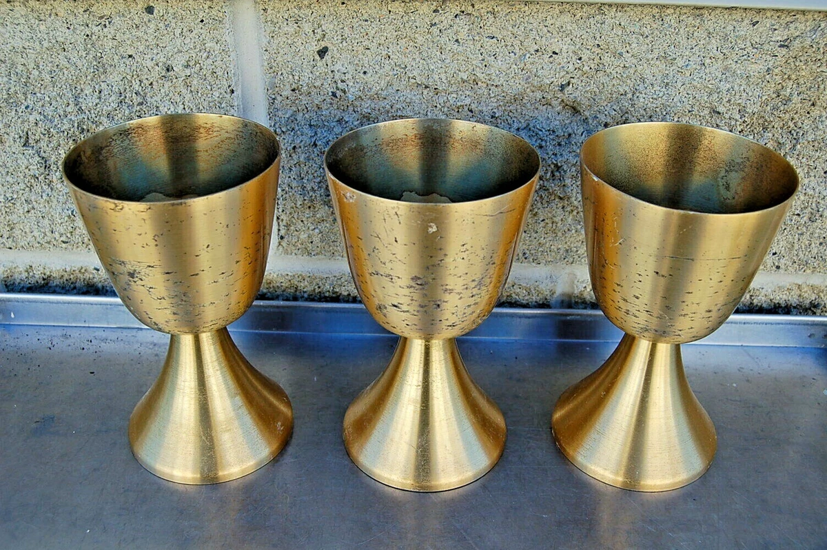Brass Communion Cups
