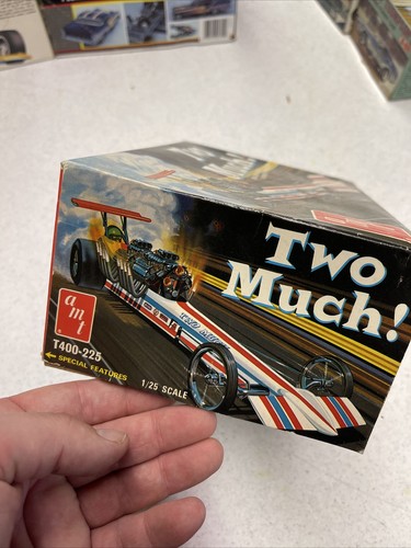 Original 1973 AMT T400 TWO MUCH DRAGSTER model kit Complete Unbuilt | eBay