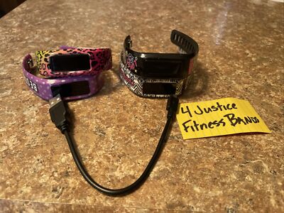 Set of 4 justice brand kids fitness activity trackers | eBay