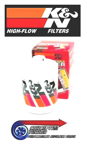 K&N Performance Gold Oil Filter HP-1010 - for Mitsubishi EVO III 3 CE9A ...