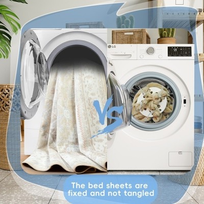 No Wads Wrinkles Wash Helper Bed Sheet Organizer for Blankets Bed ...