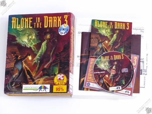 IBM PC ALONE IN THE DARK 3 BIG BOX CDROM VINTAGE COMPUTER GAME 1995 ...