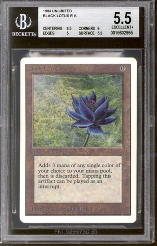 Magic MTG Unlimited Black Lotus BGS 5.5 (8.5 6 5 5.5) *955 MODERATELY ...