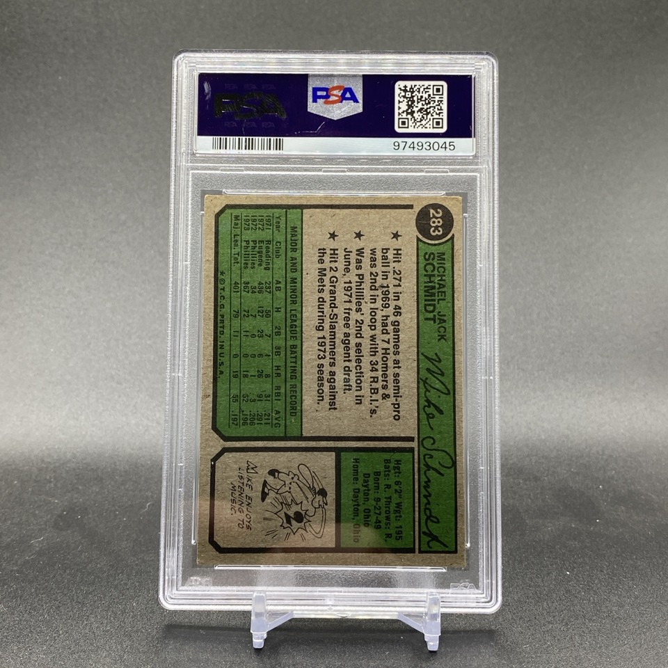 1974 Topps - Mike Schmidt #283 PSA 4 | eBay UK