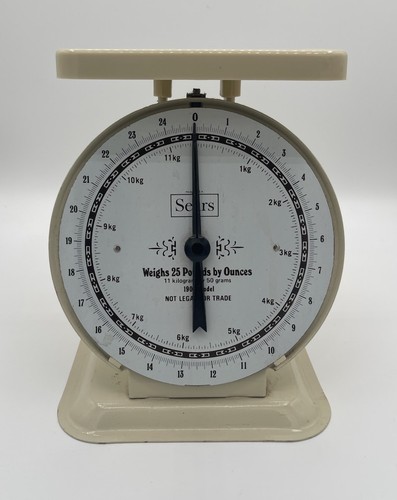 Vintage Sears Kitchen Scale 1906 Model 25 Pounds By Ounces Retro Works ...