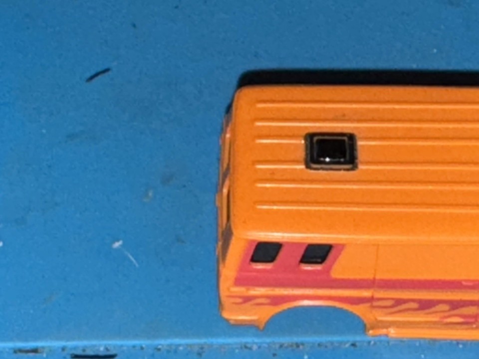 AFX Aurora Orange Black Red Van Body Only | eBay